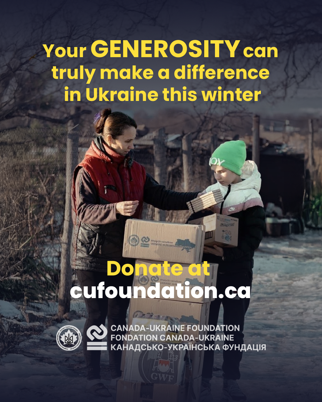 Final days of our Holiday Campaign - Canada Ukraine Foundation official ...